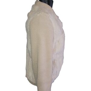 Lapin | Jackets & Coats | Vintage Rare Cream Colored Zip Up Rabbit Fur ...